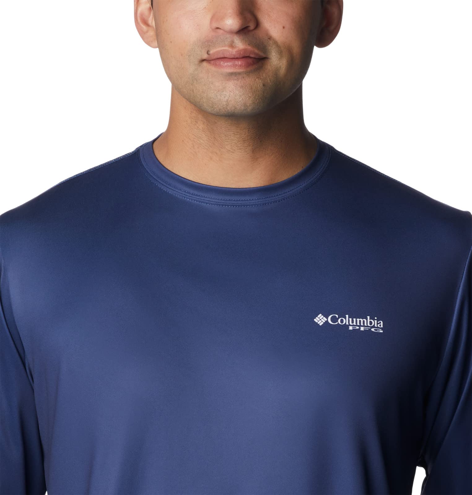 Columbia Men's Terminal Tackle PFG Carey Chen Long Sleeve, Carbon/Bass, X-Large