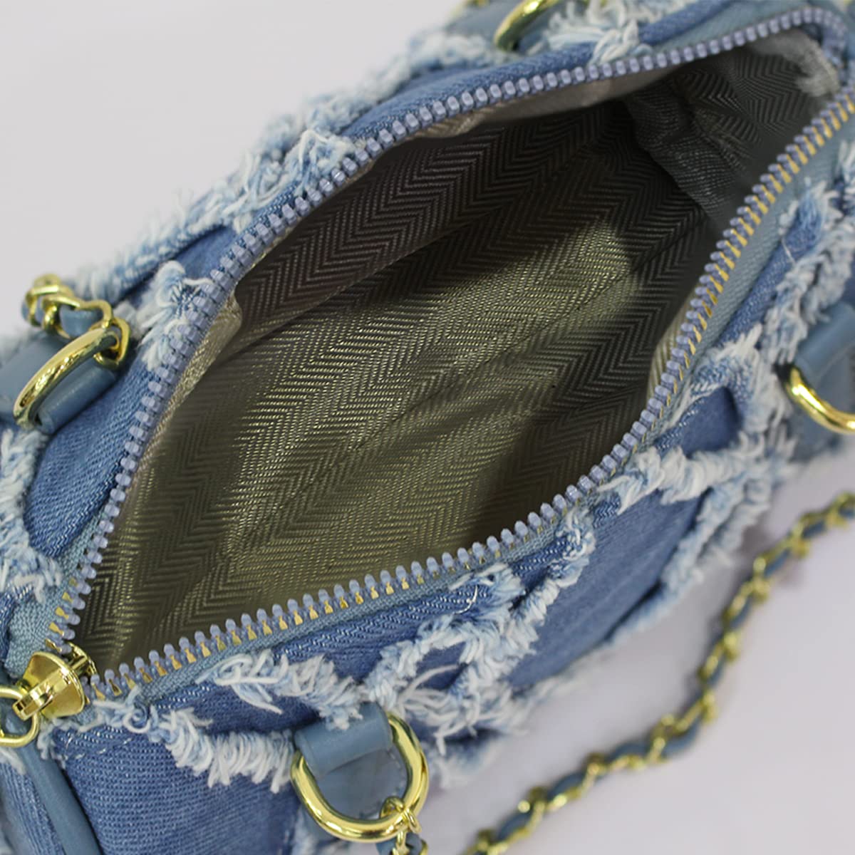 Denim Shoulder Bag for Women Blue Retro Classic Purse Clutch Shoulder HandBag 39