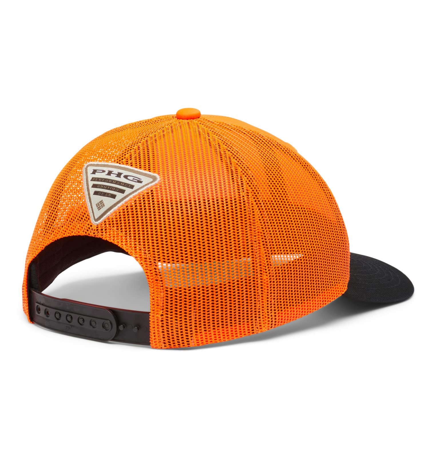 Columbia Unisex PHG Logo Mesh Snap Back - High, Blaze/Black, One Size
