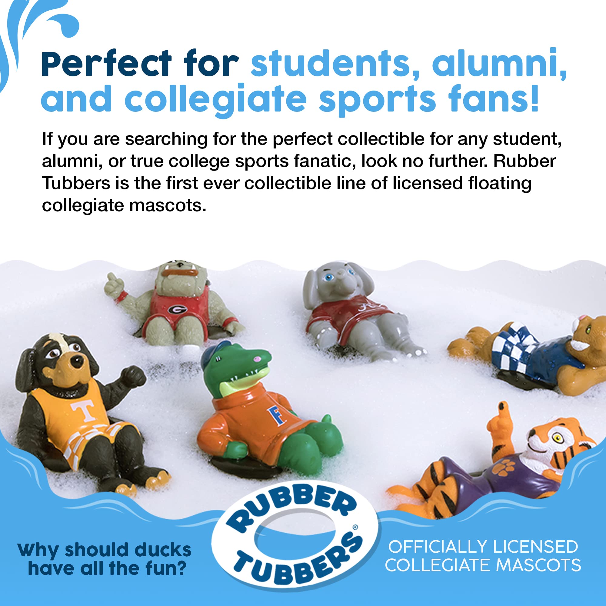 Rubber Tubbers Florida State Seminoles (Cimarron) Collegiate Bathtub Toys - Officially Licensed NCAA Team Mascots, Authentic Sports Memorabilia, Novelty Rubber Ducks (Florida State University)
