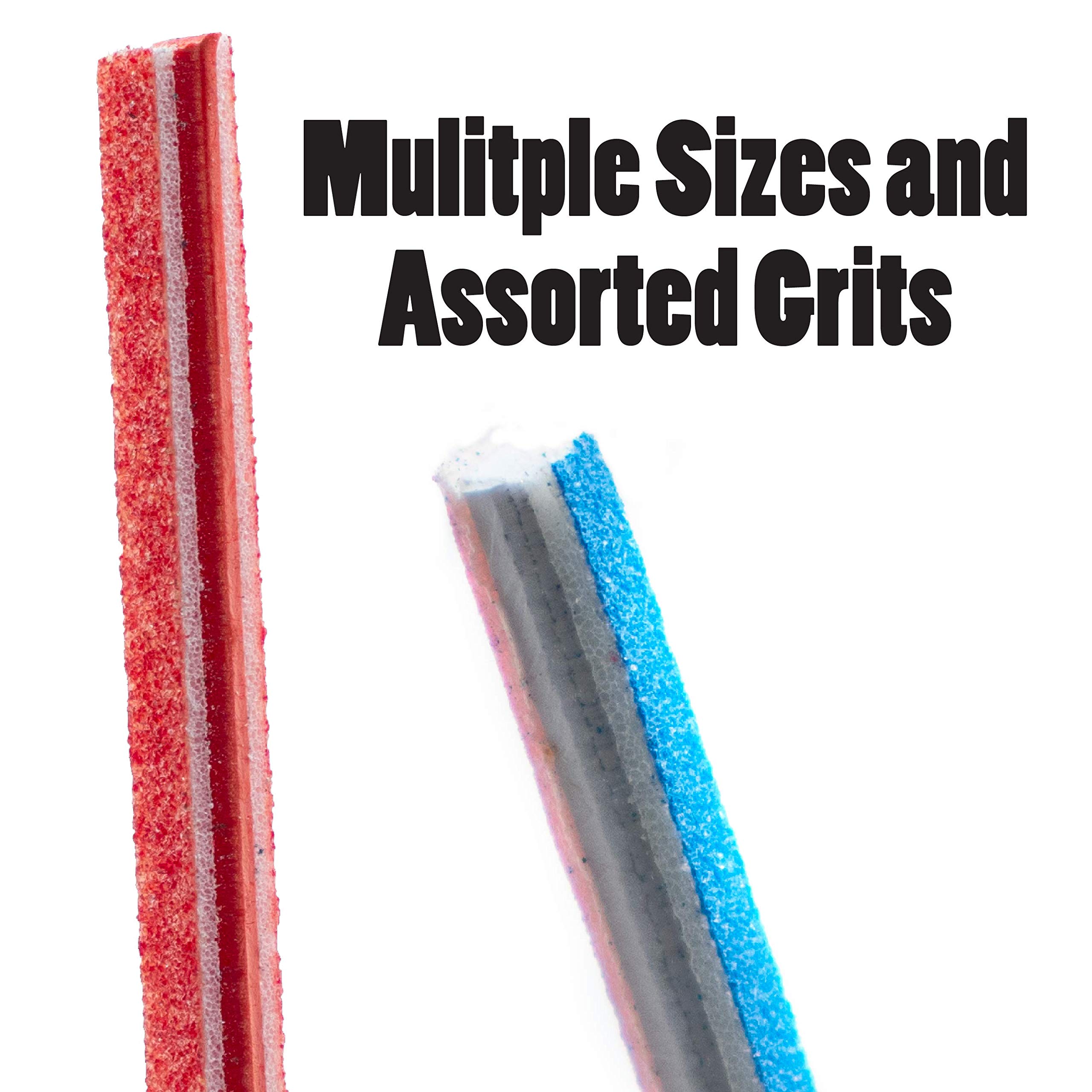 Keystone 100 Sanding Twigs or Sticks Ideal for Woodworking Hobby Arts Crafts Models Mixed Grits and Lengths Cushioned Abrasive (5 Pack)