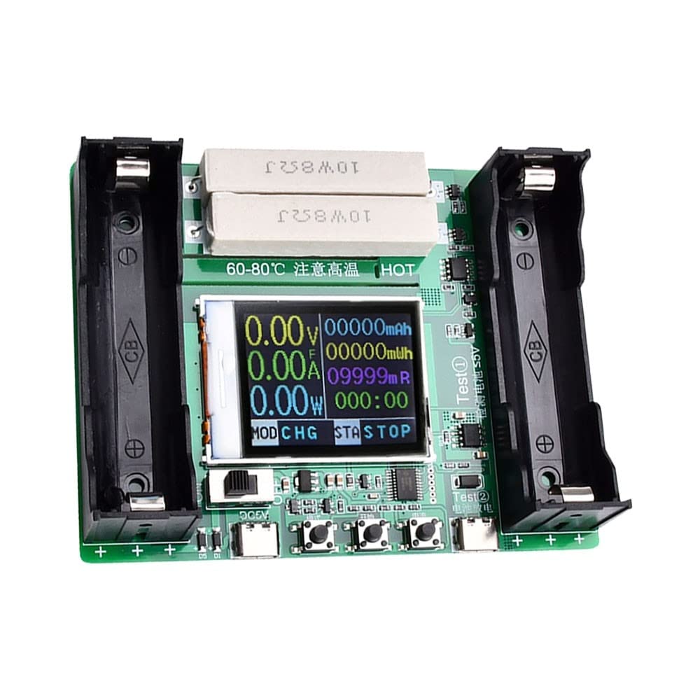 DONGKER 18650 Battery Capacity Tester,Charging Discharging Module 1.77" TFT Display Module for Measure 18650 Lithium Battery