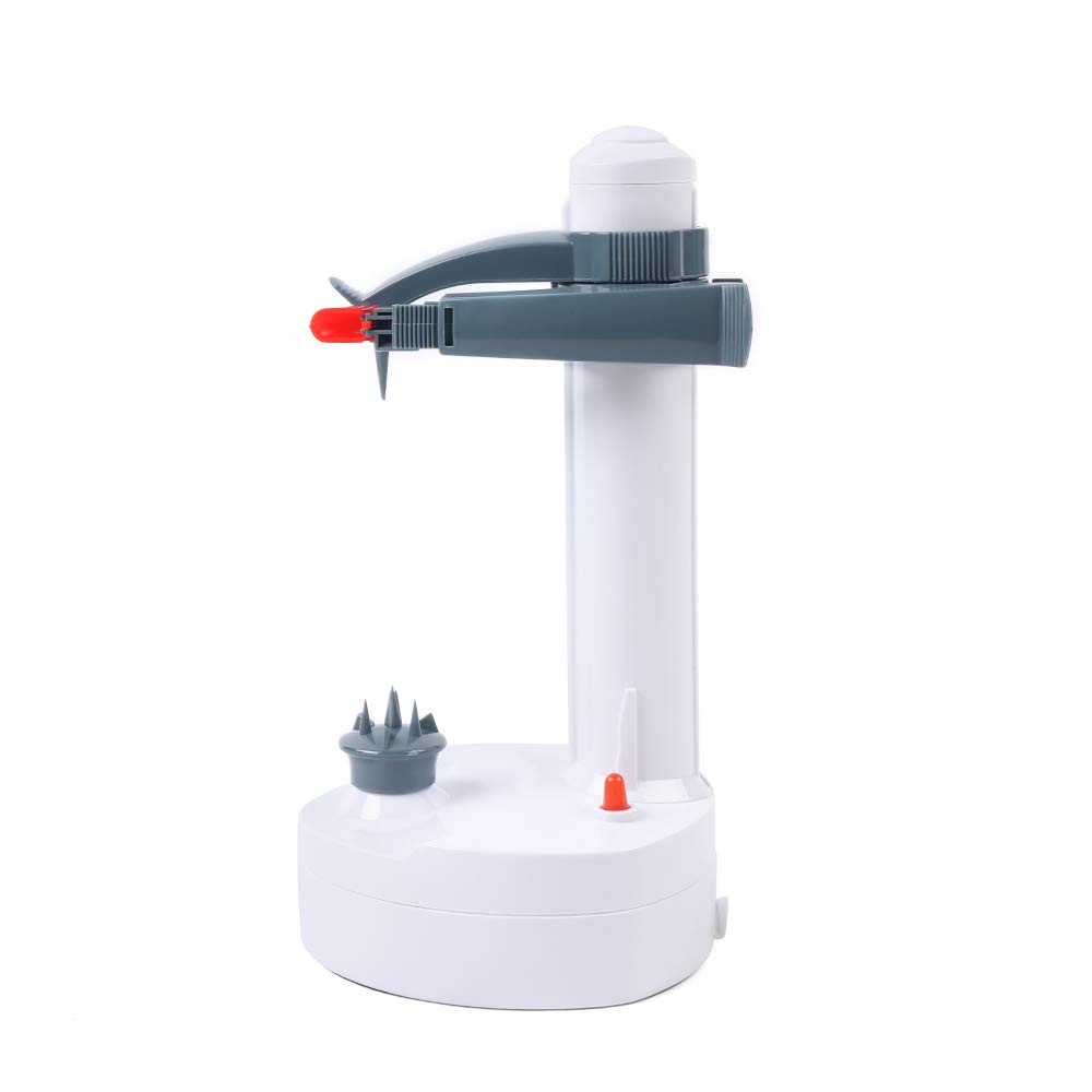 CNCEST Potato Peeler, Electric Potato Peeler Automatic Fruit Peeler with Stainless Steel 3 Peeling Blade for Crusty Vegetables Household