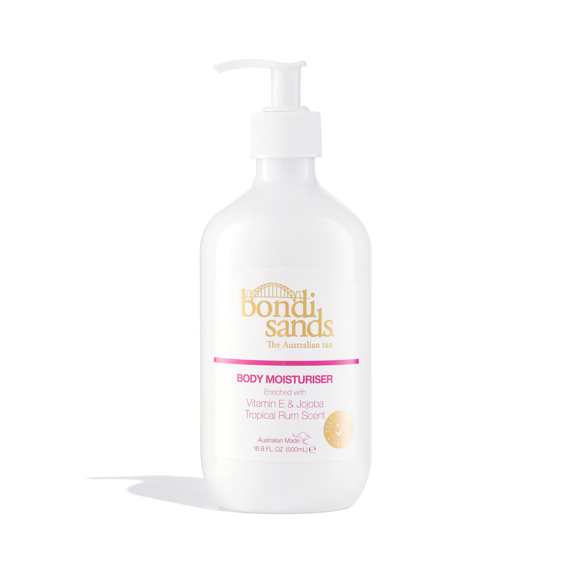 Bondi Sands Tropical Rum Body Moisturizer | pH Balanced Formula Helps Prolong Your Tan and Nourishes + Hydrates with Vitamin E + Jojoba | 17 Oz/500 mL