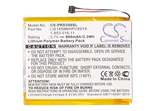 BWXY Compatible Replacement for Battery Sony 1-853-016-11, LIS1459MHPC9SY6 PRS-350, PRS-350SC, PRS-650, PRS-650BC, PRS-650RC 900mAh