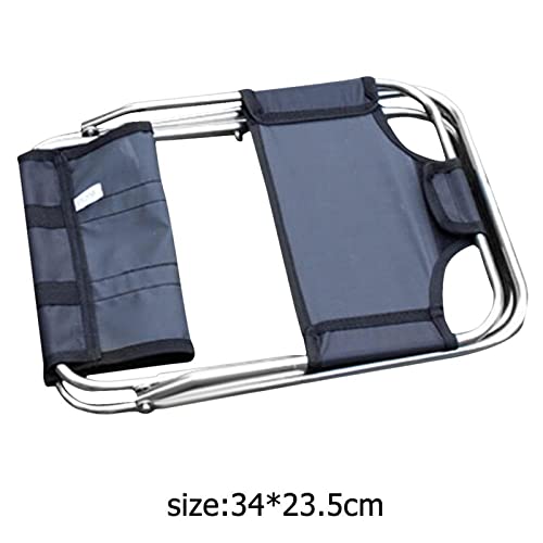 HIGOH Bedside Table Outdoor Folding Chair Aluminum Alloy Camping Chair Easy Carry BBQ Stool Folding Stool Portable Office Home Furniture