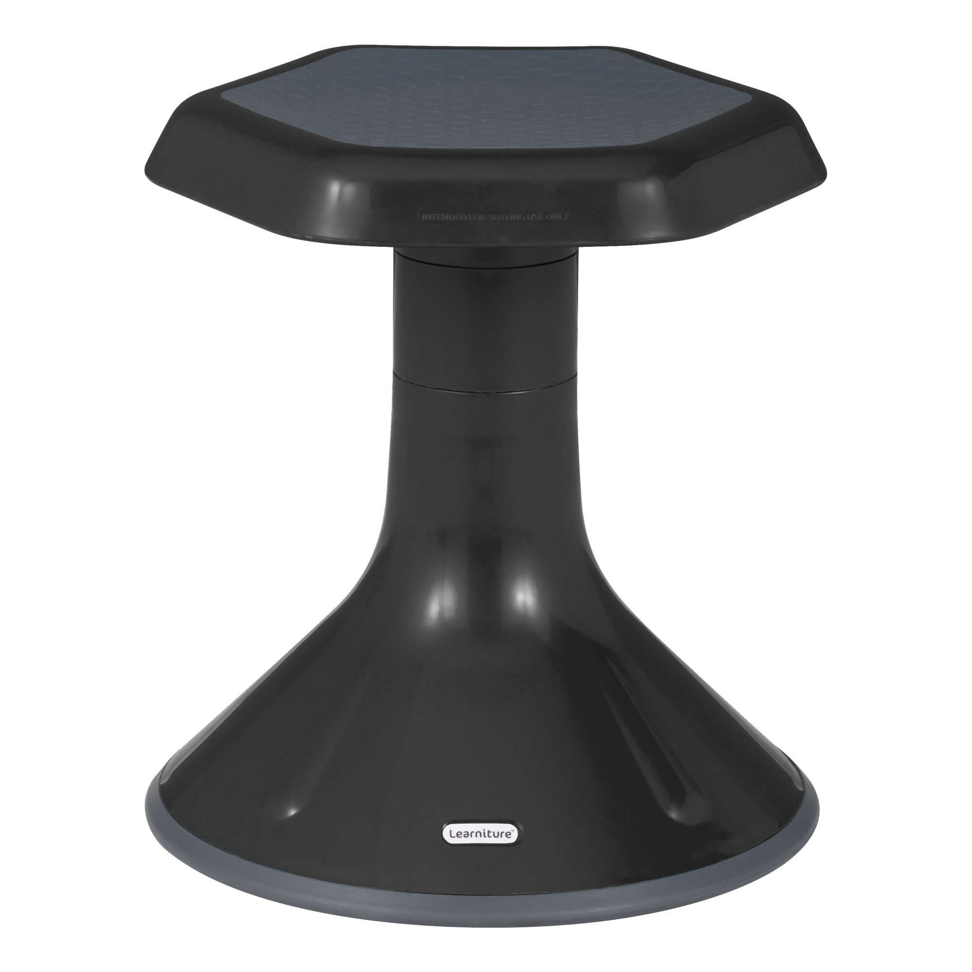 Learniture Active Learning Chair/ Stool, 15" H, Black, LNT-3046-15BK