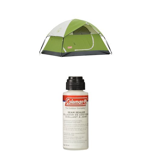 Coleman Sundome 2-Person Dome Tent, Green with Seam Sealer, 2-oz