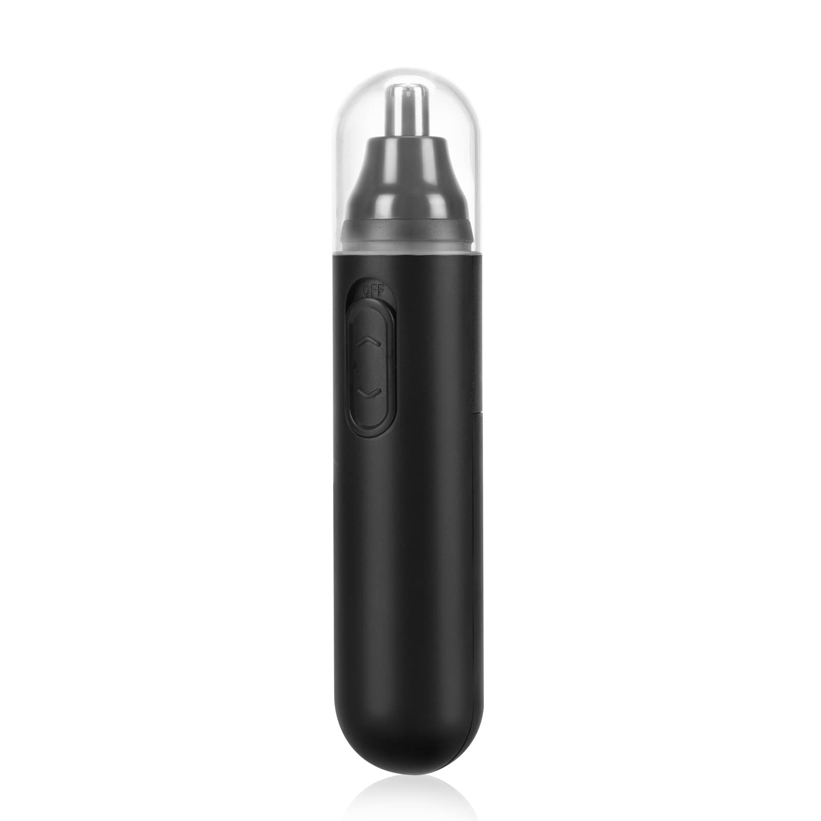 Nose Hair Trimmer, Professional Painless Nose and Ear Hair Trimmer for Women Men Waterproof Stainless Steel Head Dual Edge Blades Nose Hair Remover Mute Efficient Battery-Operated Easy Cleansing