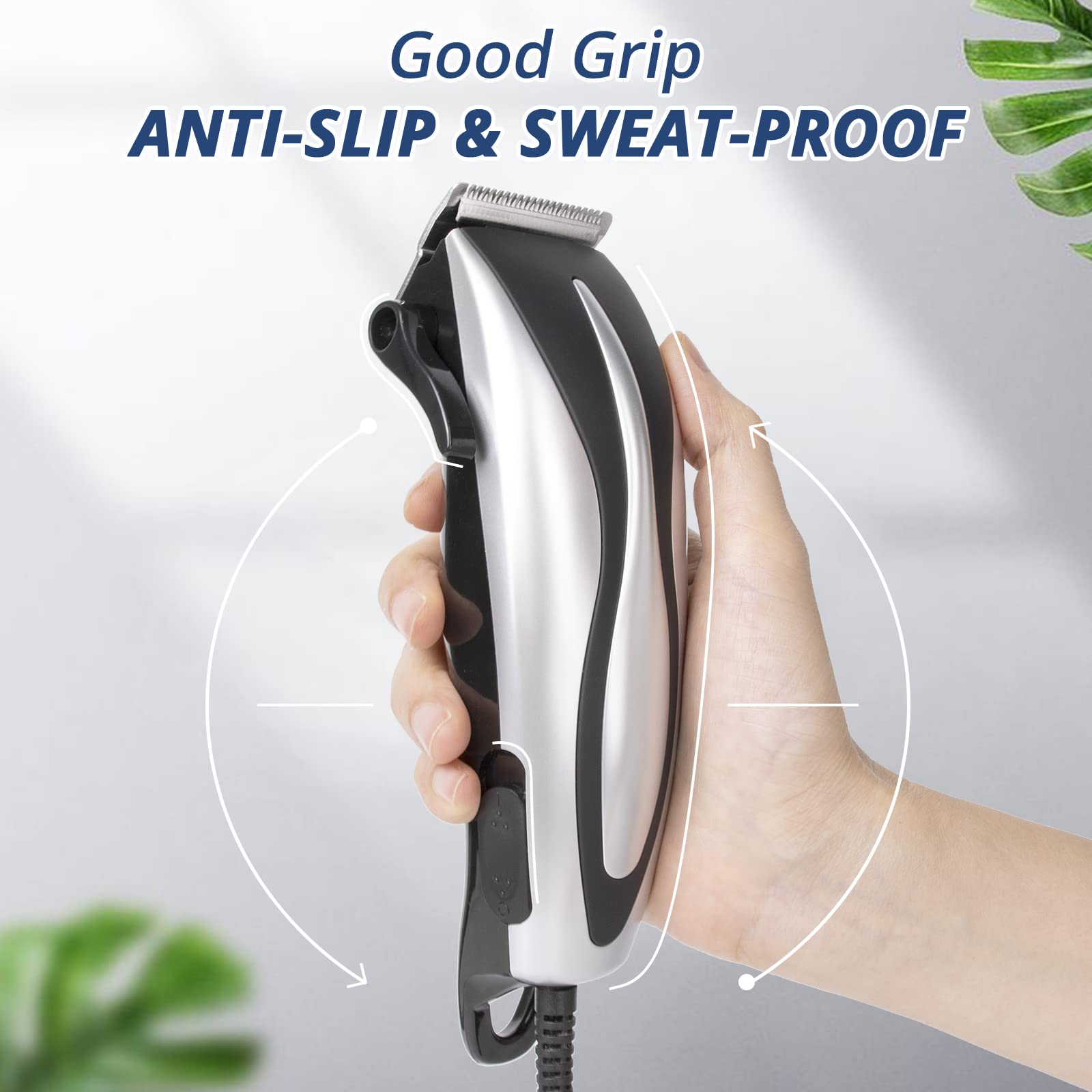 Elepower Hair Clippers for Men Professional,Clipper Compact Multi-Purpose Haircut, Beard & Body Grooming Hair Clipper & Trimmer with 6 Pcs Guide Combs