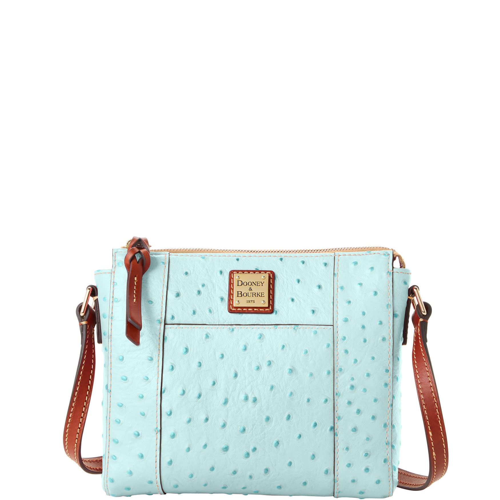 Dooney & Bourke Handbag, Ostrich Lexington Crossbody - Light Aqua