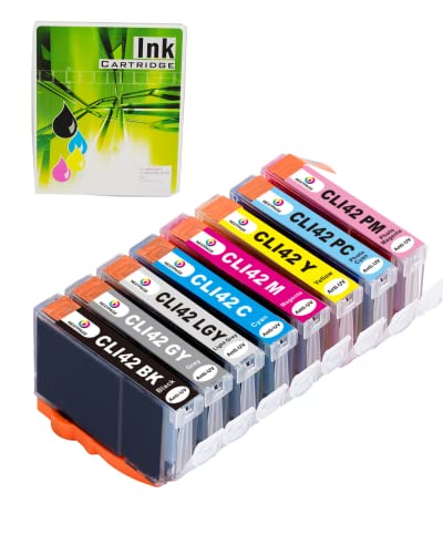 NEXTPAGE Compatible Canon Pro 100 Ink Cartridges, Anti-UV CLI 42 Ink Cartridge Replacement for Canon CLI-42 CLI42 Work with Pixma Pro 100 Pro-100-8 Pack, Upgraded Version
