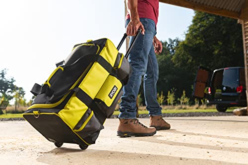 RYOBI RSSLTB2 Tool Bag with Wheels,Black, Yellow,Large