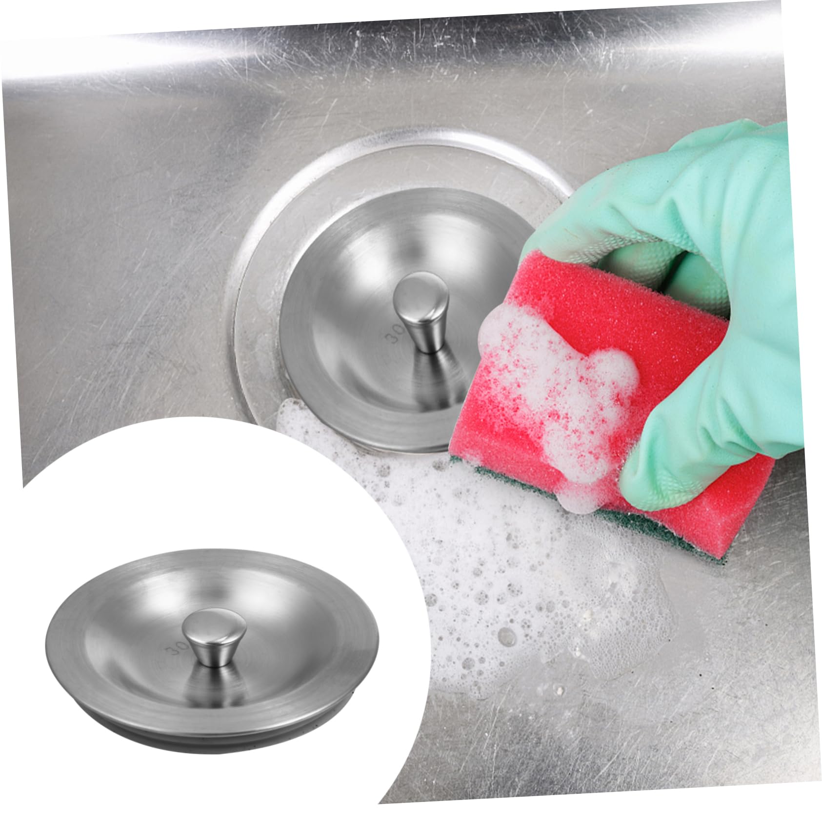 HEMOTON Drain Cover Bath Tub Drain Drain Stopper Drain Kitchen Accessory Sink Water Stopper Sink Drain Sink Cover Sink Supplies Filter
