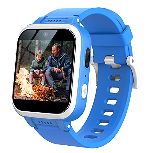 Kids Smart Watch with 90Β°Rotatable Camera Smartwatch Touch Screen Kids Watch Music Pedometer Flashlight Games Digital Wrist Watch for Boys