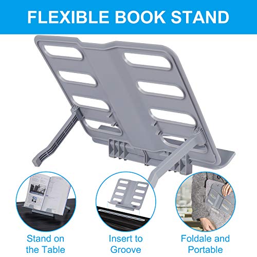 Laptop Bed Table, XXL Bed Trays for Eating, Laptops, Writing, Study and Drawing- Laptop Desk for Bed, Sofa and Couch- Folding Laptop Standwith Portable Book Stand and Drawer Storage, by NEARPOW