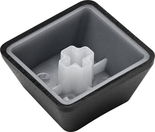 Corsair PBT Double-Shot PRO Keycap Mod Kit – Double-Shot PBT Keycaps – Onyx Black – Standard Bottom Row – Textured Surface – 1.5mm-Thick Walls – O-Ring Dampeners