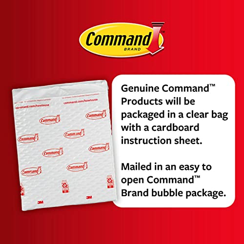 Command AD889Q-8NA Repositionable Silver Circle Hooks Hardware, 8 Spring Clips, White