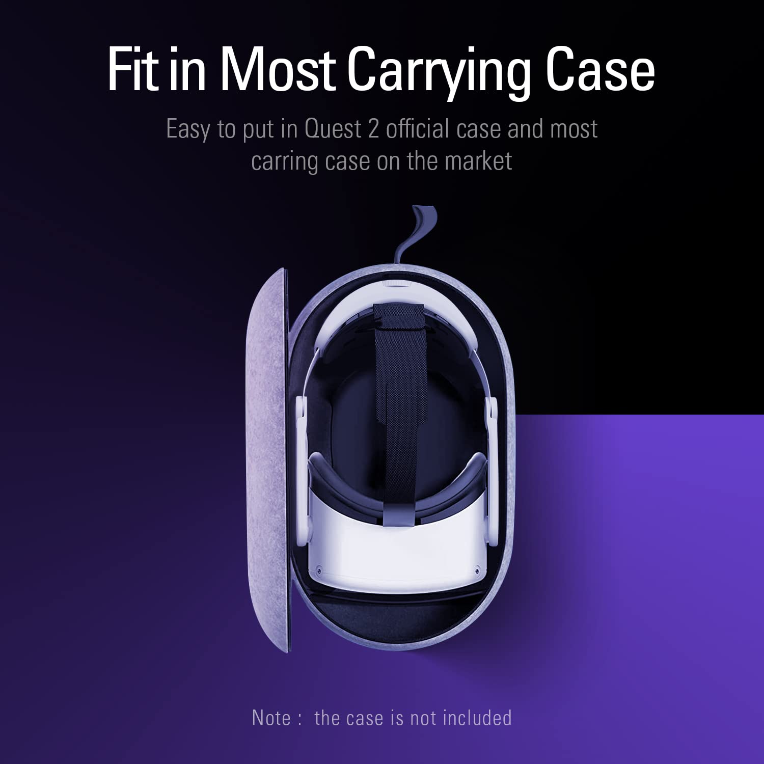 Elite Strap with Battery for Oculus Quest 2, 6000mAh Battery Pack for 6 Hrs Playtime, Fast Charging VR Power, Lightweight Replacement Elite Strap Accessories Balance VR