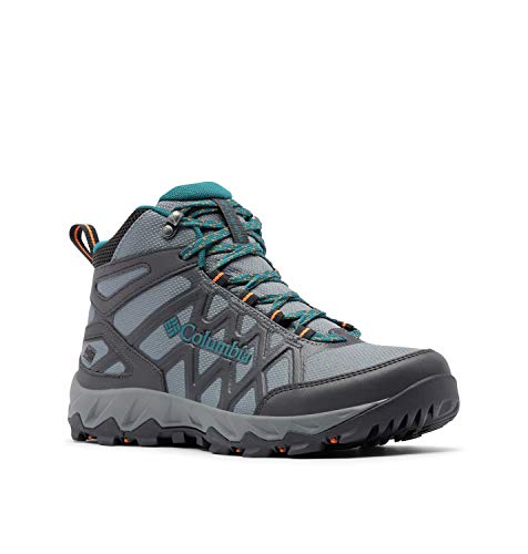 Columbia Women's High Rise Hiking Shoe, Ti Grey Steel Deep Wave, 9