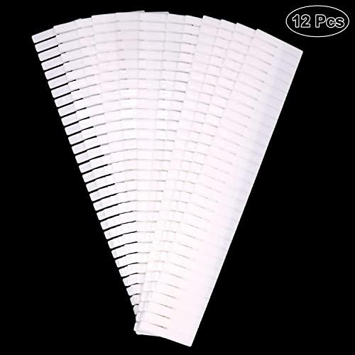 DUTWROY 12Pcs Adjustable Drawer Dividers 0.1Inch Thickness DIY Grid Dividers 40x7cm Plastic Organizer Separator for Socks Underwear Makeup Cosmetic Clothes