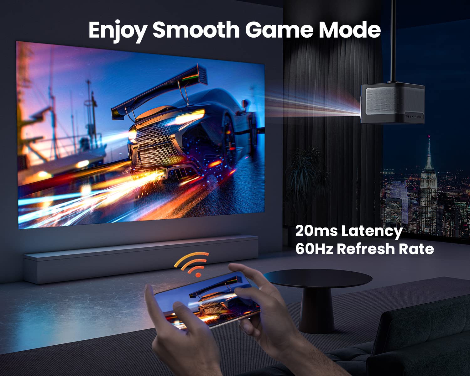 Dangbei Mars Pro 4K Projector & Floor Stand & Streaming Dongle