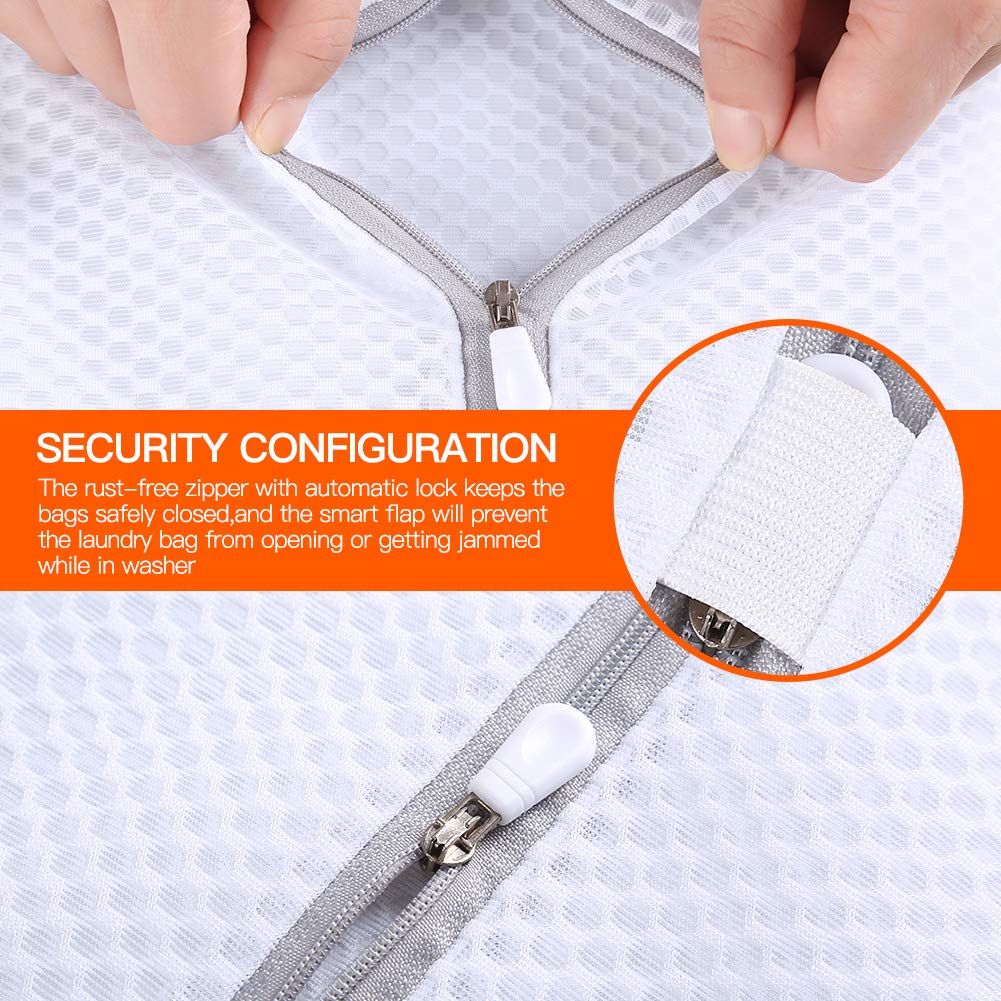 Kimmama Large Laundry Bags Mesh Wash Bags,Oversize Honeycomb Mesh Delicates Bag for Washing Machine,Jumbo Net Laundry Bag for Washing Delicates,Big Clothes,Sweater,Bed Sheet,Bedcover,Blanket,Curtain
