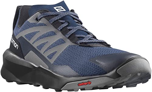 Salomon Patrol Hiking Shoes for Men Climbing, Mood Indigo/Black/Quiet Shade, 12