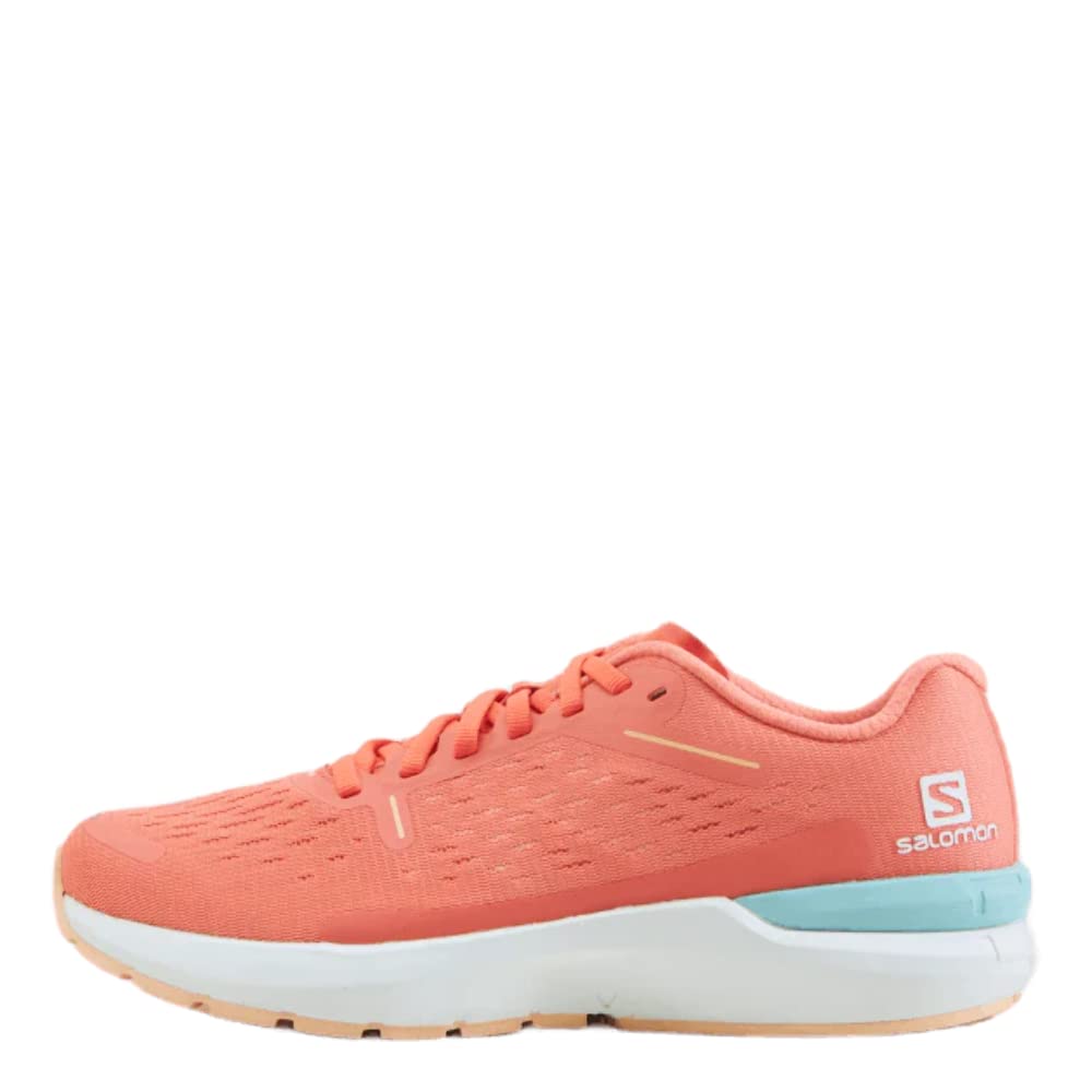 Salomon Sonic 4 Balance Running Shoes for Women, Persimon/White/Almond Cream, 10