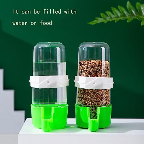 kikiledio Bird Water Dispenser,2pcs 16.7Oz Bird Water Dispenser for Cage,pet Bird Water Feeder, Pet Bird Feeder