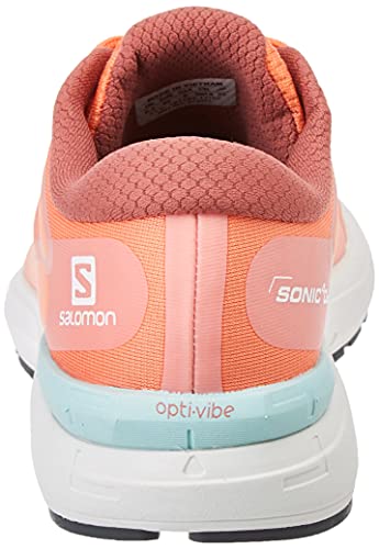 Salomon Sonic 4 Confidence Running Shoes for Women, Persimon/White/Ebony, 9