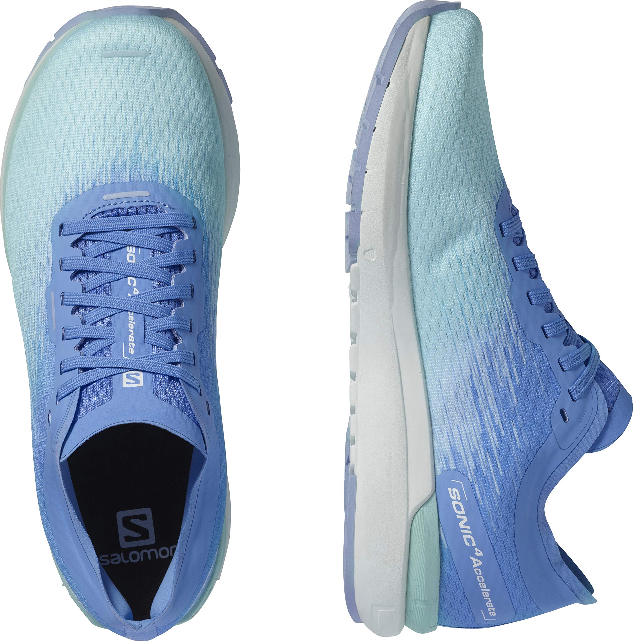 Salomon Sonic 4 Accelerate Running Shoes for Women, Persimon/White/Brick Dust, 8.5