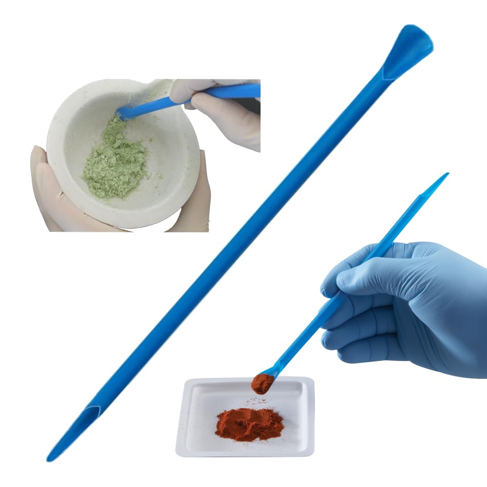 LevGoĀ® 17211 Standard smartSpatulaĀ® Disposable Multipurpose Laboratory Spatula, PP, 210 x 7 mm (300 spatulas per Pack). Look for The V at The Neck.