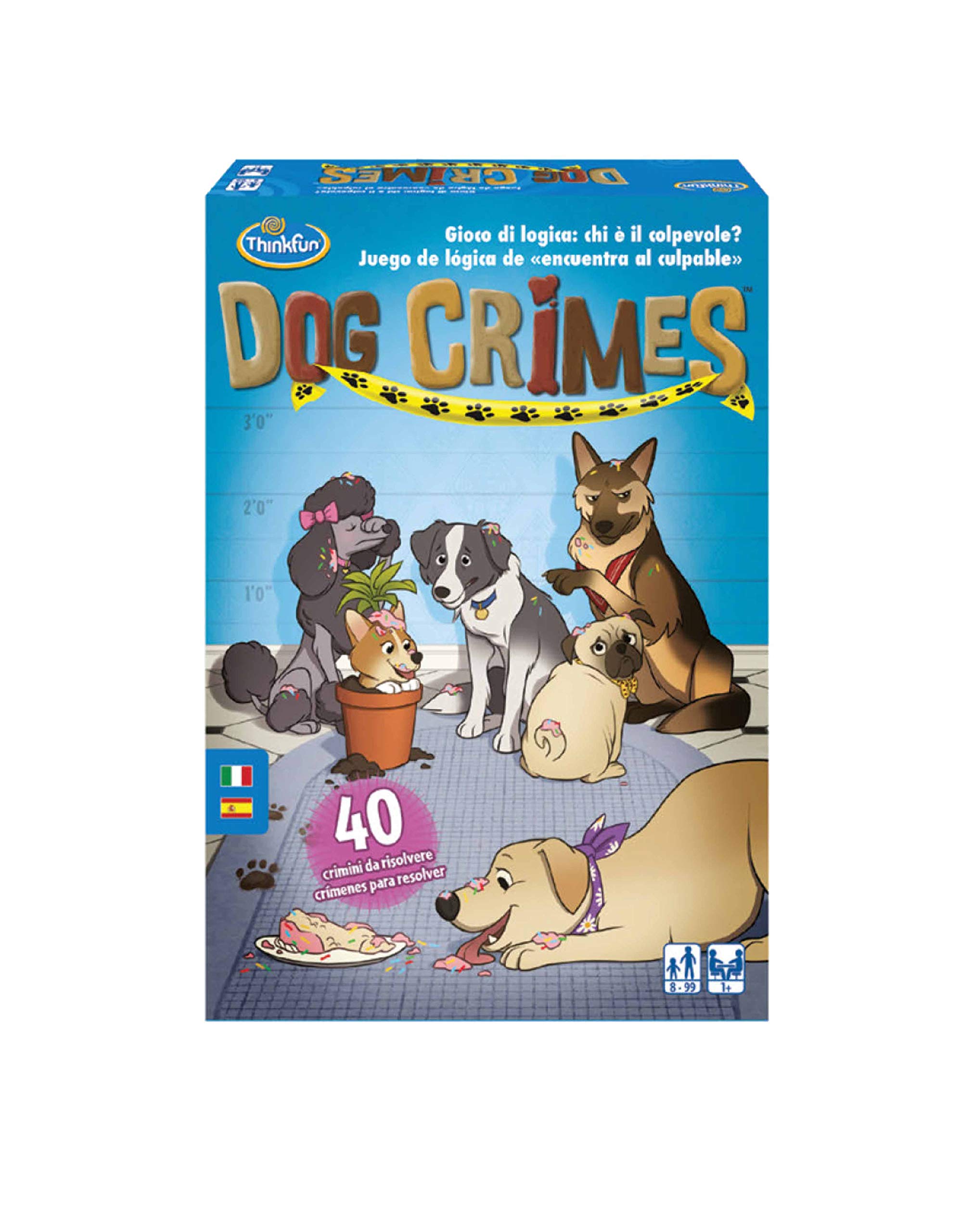 ThinkFun 76414 Dog Crimes, Logic Game - Recommended Age 8+ (Spanish Language Edition)