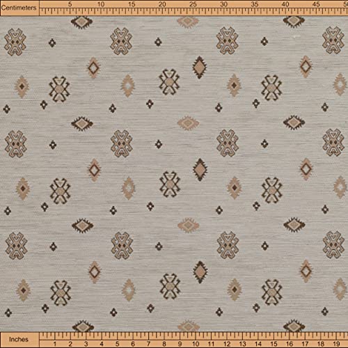 Kilim Pattern Upholstery Fabric Kilim Bohemian Boho Tapestry Tribal Southwestern Turkish Persian Moroccan Mexican Ethnic Fabric by The Yard Meter (2 Yard)
