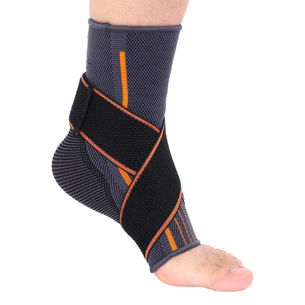Compression Brace, Elastic Strap Ankle Wrap, Fascitis Pain Injury Recovery for Running for Basketball(Ladies' One Size (S))