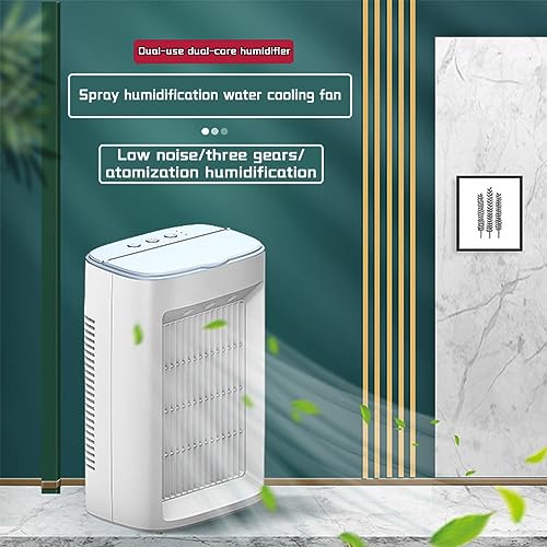 Room Air Conditioning USB for Easy Portability Air Consitioner Quiet Strong Air Conditioner Portable with Tank Suitable for Hot Weather