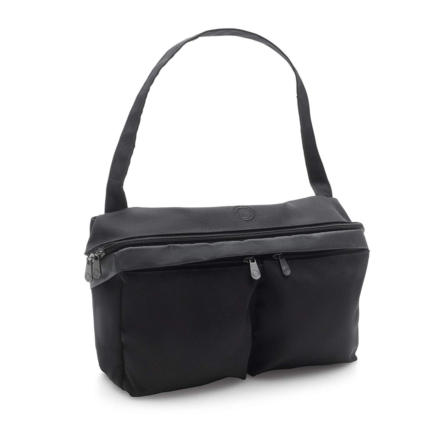Bugaboo Stroller Organizer, Black - Compatible with Any Stroller - Attaches to the Handlebar or Behind the Seat, Converts into a Diaper Bag Tote