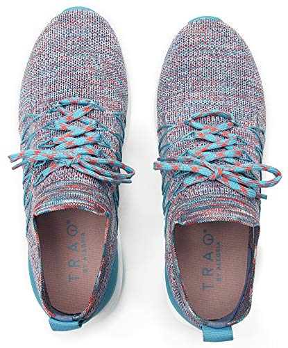 TRAQ by Alegria Synq Womens Smart Walking Shoe Aquamarine 7 M US
