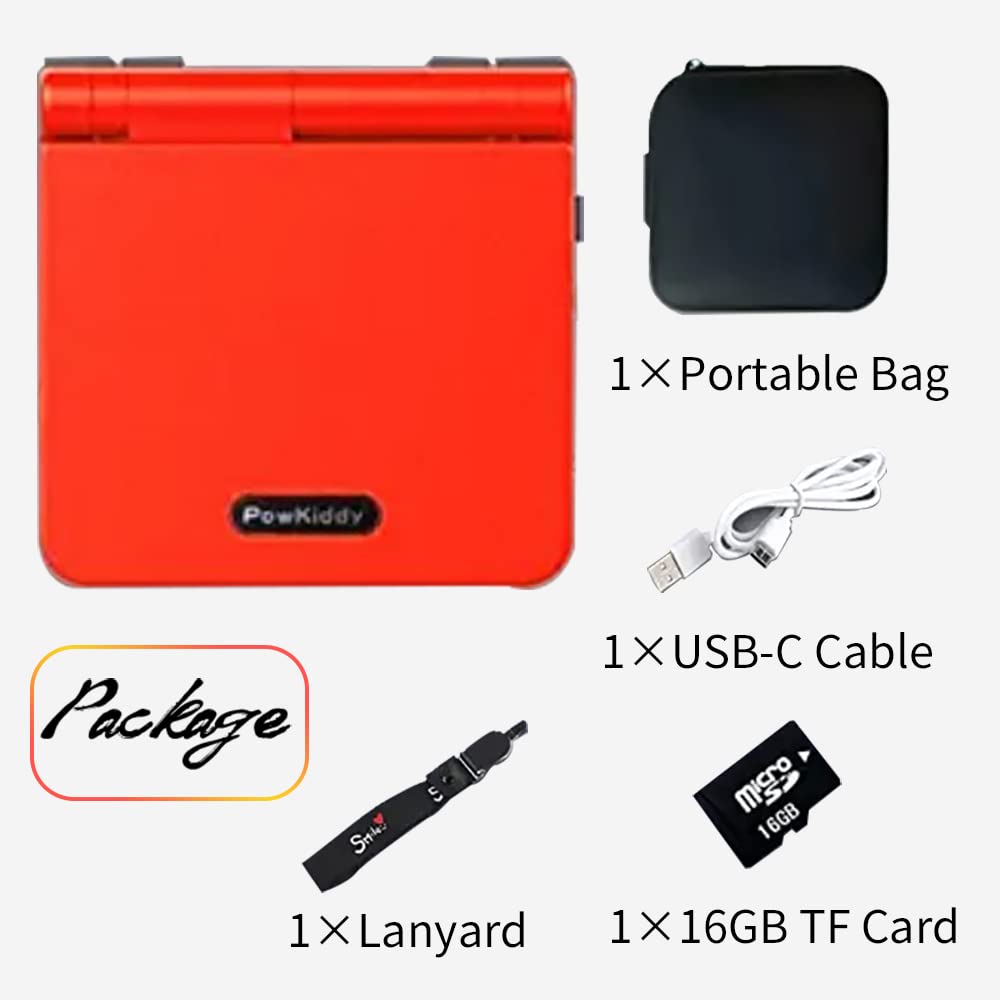 Diketigeey V90 Handheld Game Console 3 Inch IPS Screen Open Source with 16+64G TF 2000+ Games 64Bit PS1 PCE 4 Hours Battery Life Opening Linux Tony System Game Player (Red)