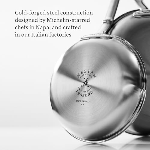 Hestan - ProBond Collection - TITUM 100% Triple Bonded Nonstick Stainless Steel Frying Pan, Induction Cooktop Compatible, Made without PFOAs (12.5-Inch)