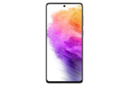 SAMSUNG Galaxy A73 5G Dual A736B 128GB 8GB RAM Factory Unlocked (GSM Only | No CDMA - not Compatible with Verizon/Sprint) β Awesome Grey