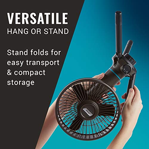 Coleman OneSource Rechargeable Outdoor Camping Gear: Camp Shower, Cordless Vacuum, Fan, Speaker, & Air Pump—All Powered by One Interchangeable Battery!