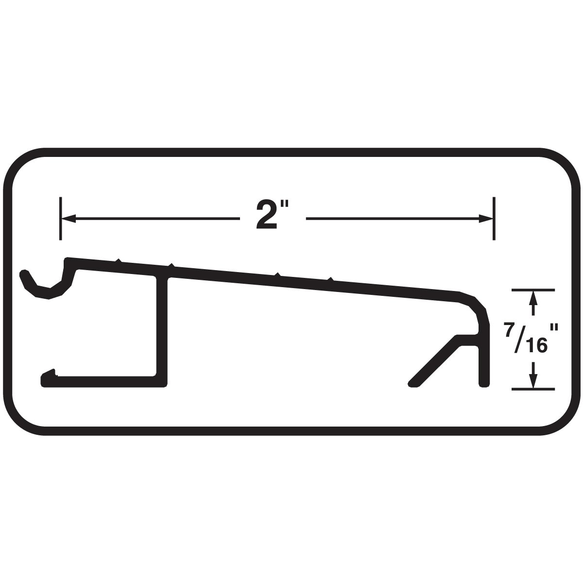 M-D Building Products 67107 TH200 2-Inch by 36-Inch Inswing Extenders