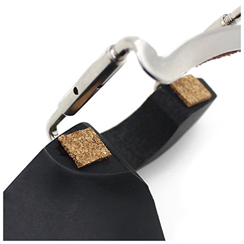 Chienti - High Grade Ebony 3/4 4/4 Violin Chin Rest Chinrest Wood with Standard Bracket Black