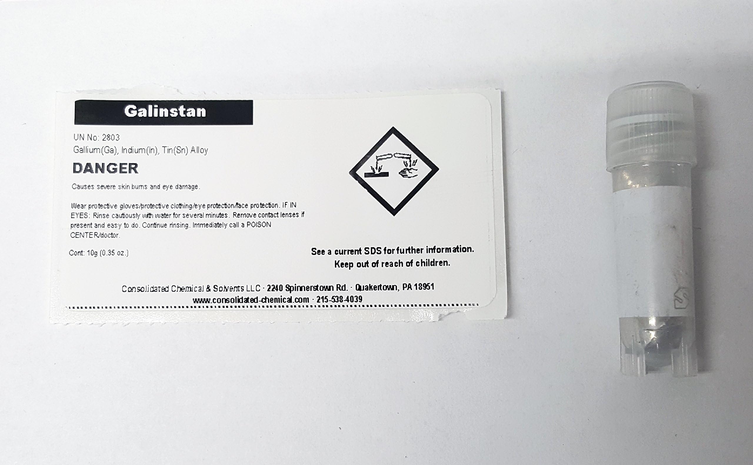 Liquid Metal Alloy (10g) Bottle -19C "Comparable to Galinstan"
