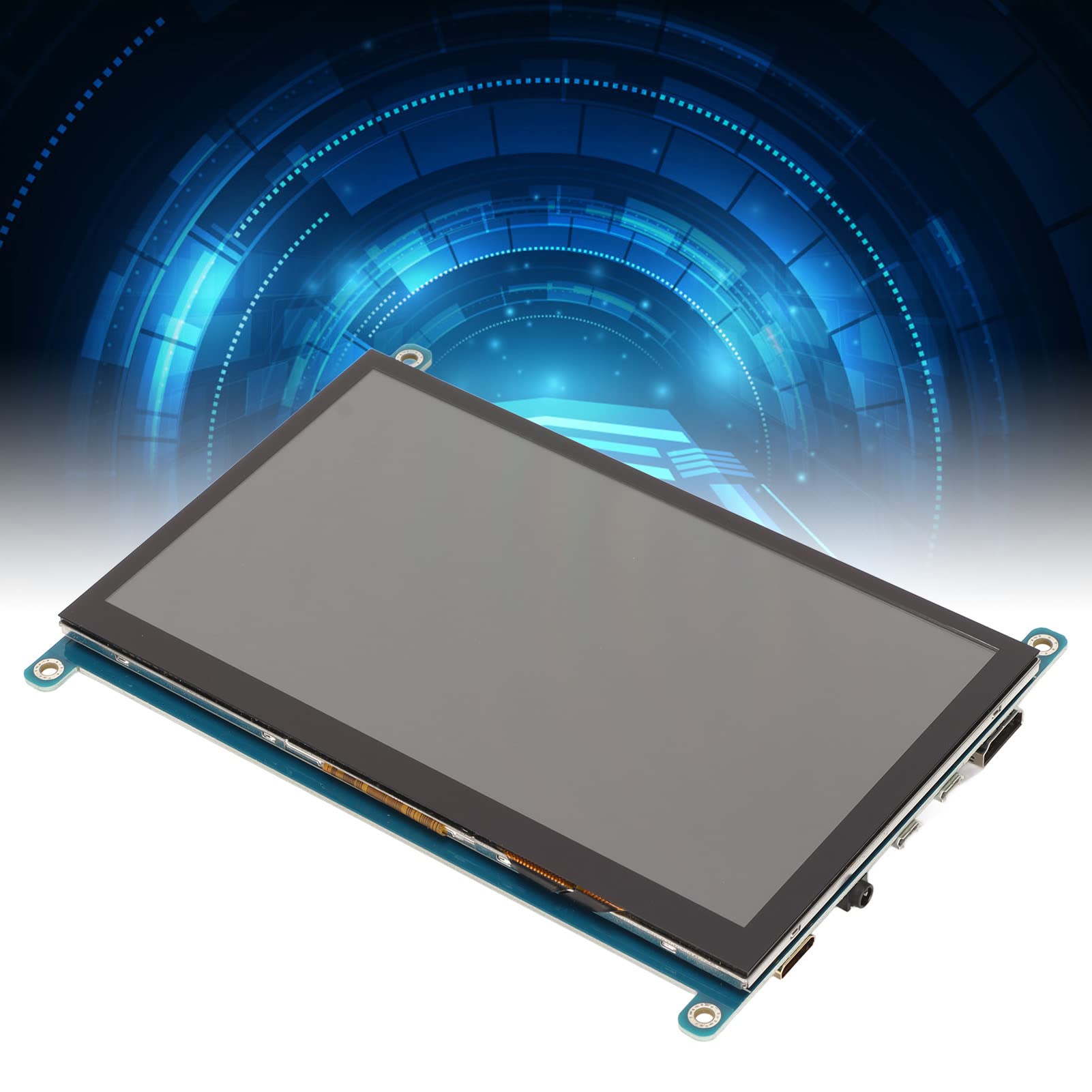 Dpofirs 7 Inch Monitor for Raspberry Pi, 1024x600 for Raspberry Pi Touchscreen Monitor HDMIPortable Monitor Capacitive Pi Display with 178 Degree Viewing Angle