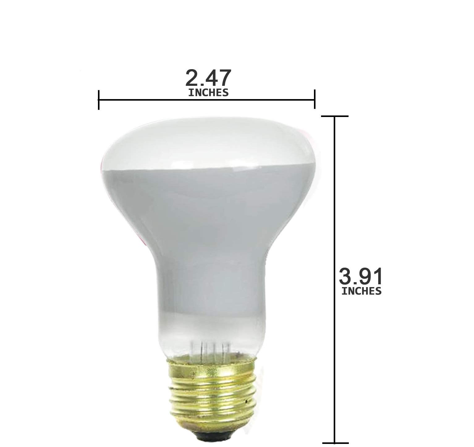 BULBMASTER 45R20/FL 45 Watts R20 Reflector Indoor Flood Light Bulbs Medium E26 Base 45W for Spotlight Bulbs 130 Volts Frosted Flood Lights 330 Lumens 12 Pack
