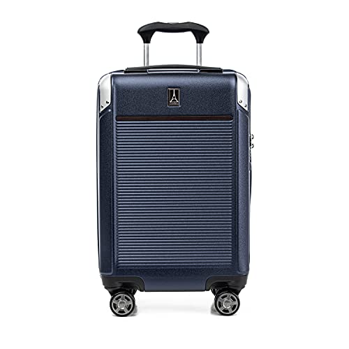 Travelpro Platinum Elite Hardside Expandable Spinner Wheel Luggage TSA Lock Hard Shell Polycarbonate Suitcase, True Navy Blue, Carry on 21-Inch