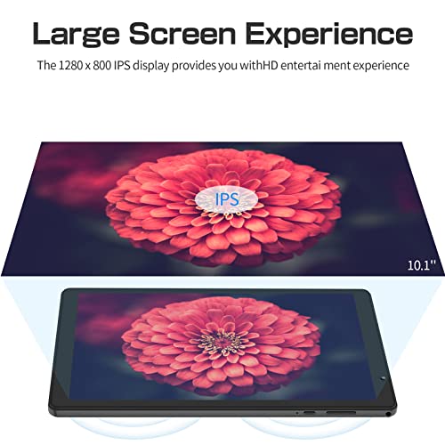 PRITOM TAB 10 Tablet 10 inch Android 12 Tabletas 32GB, Quad-Core 1.6Ghz Processor, 6000mAh, 1280 * 800 HD IPS Display WiFi 6, Dual Camera, Bluetooth, Tablet PC(Gray)